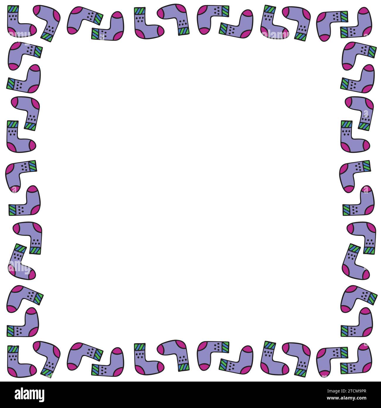 Pair of socks top Stock Vector Images - Alamy