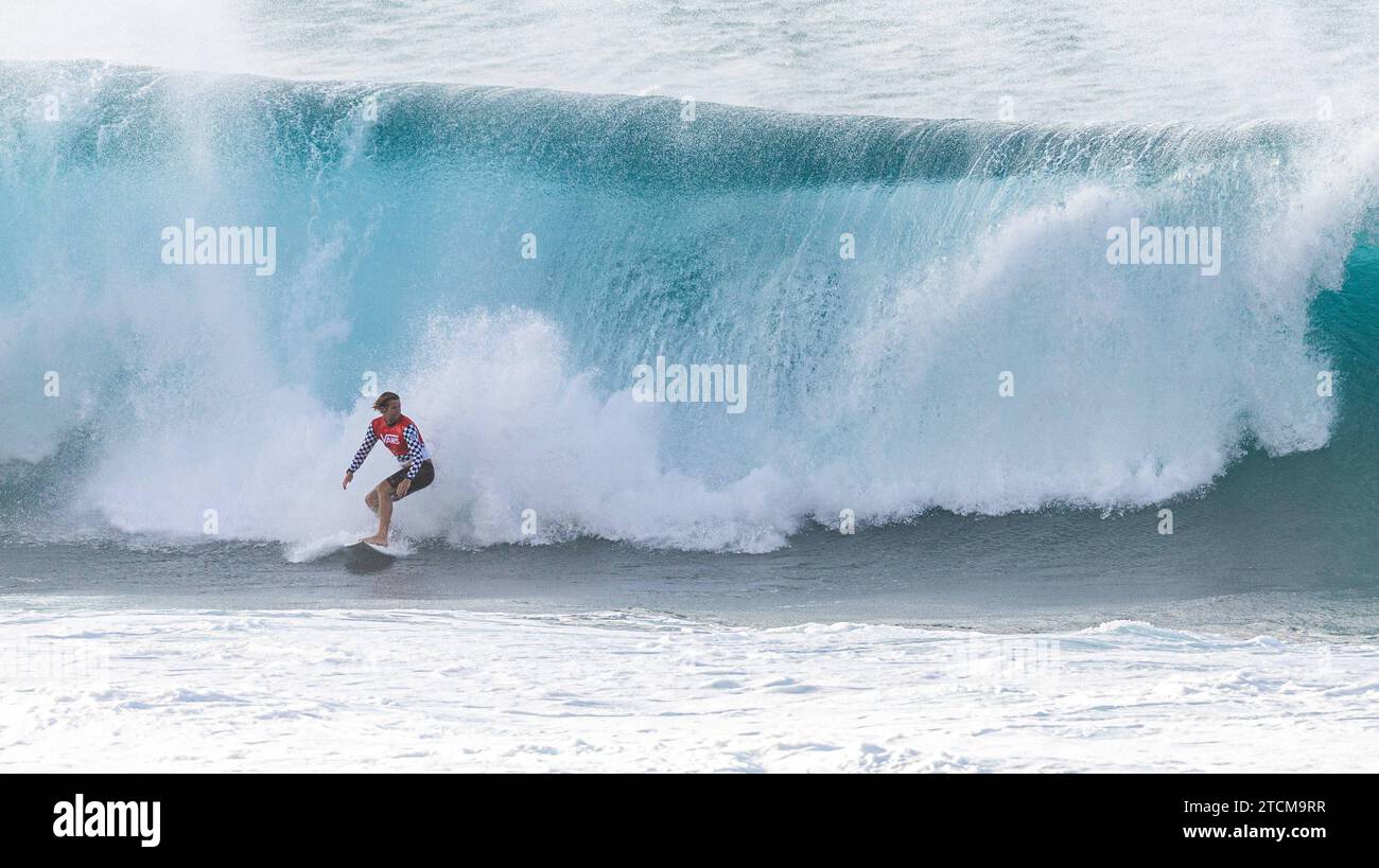 PUPUKEA, HI - December 12, 2023: Winner John John Florence pictured at ...