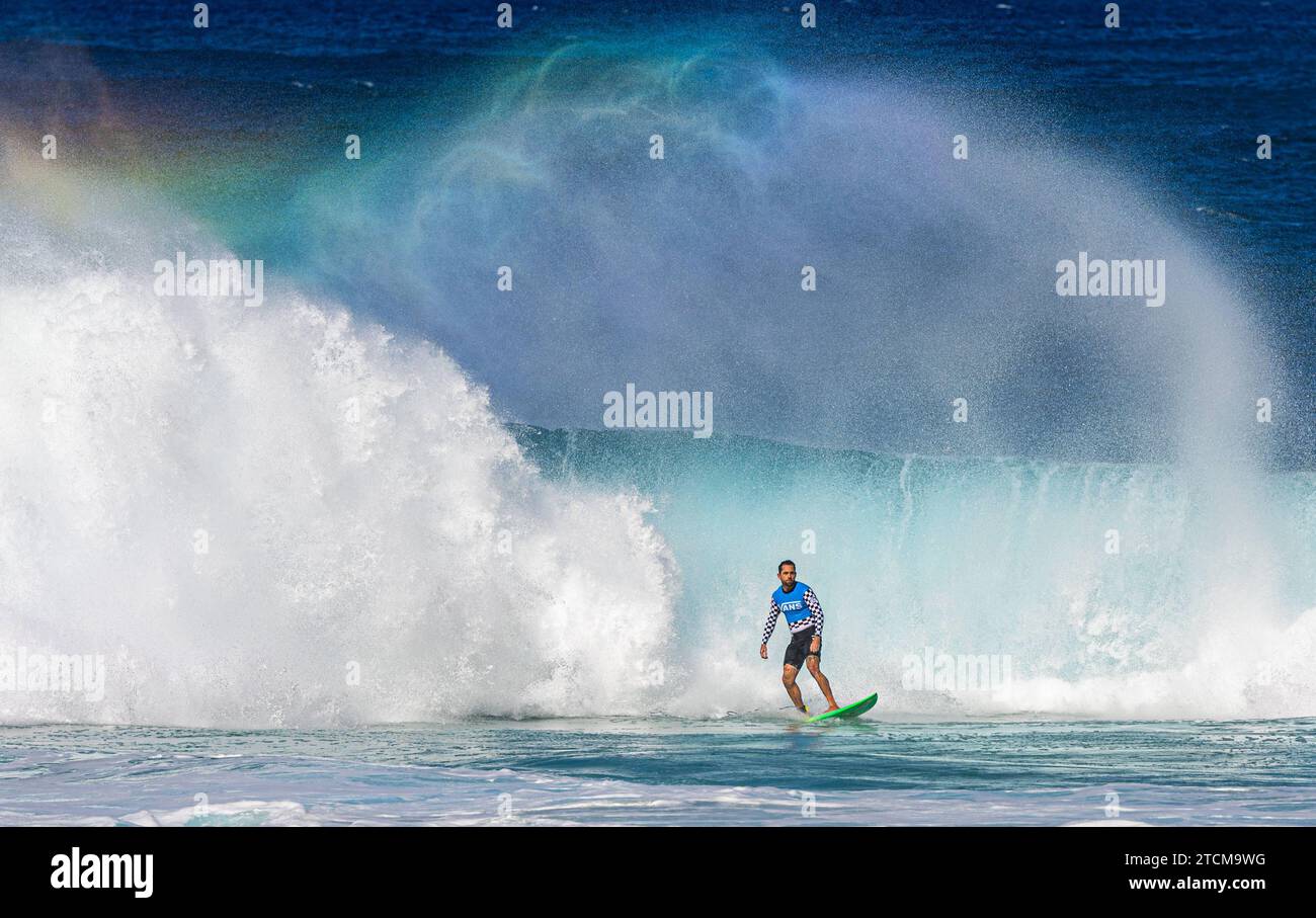 PUPUKEA, HI - December 12, 2023: Billy Kemper pictured at the 2023 Vans ...
