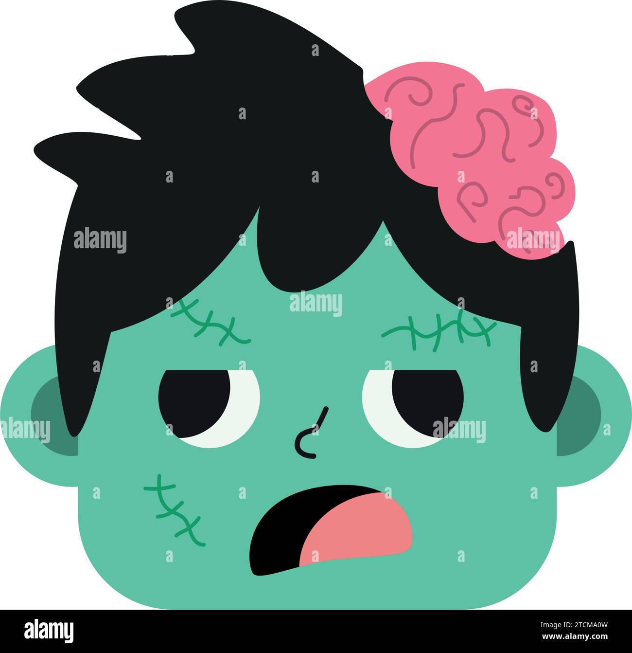 Cute male zombie halloween costume avatar Vector Stock Vector Image ...