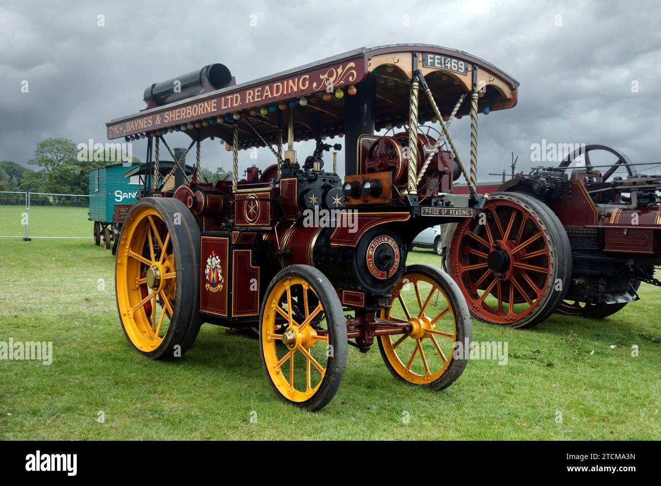 Foster traction engine. Heskin Steam Rally 2016 Stock Photo - Alamy