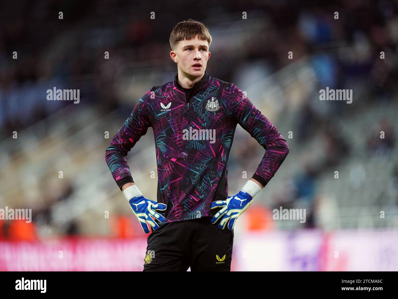 Newcastle United goalkeeper Adam Harrison ahead of the UEFA Champions ...