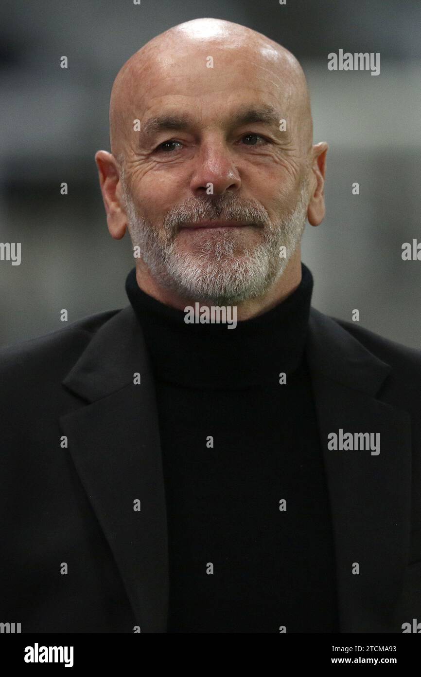 Newcastle on Wednesday 13th December 2023.AC Milan Manager Stefano ...