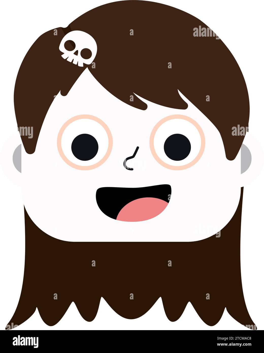 Cute female skeleton halloween costume avatar Vector Stock Vector Image ...