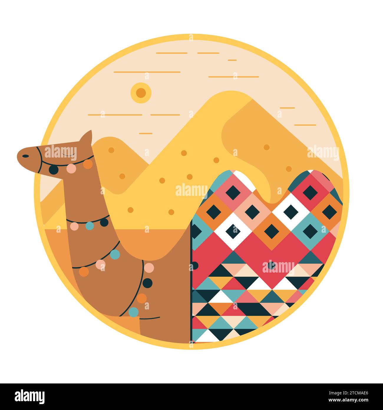 Indian desert sand dunes Stock Vector Images - Alamy