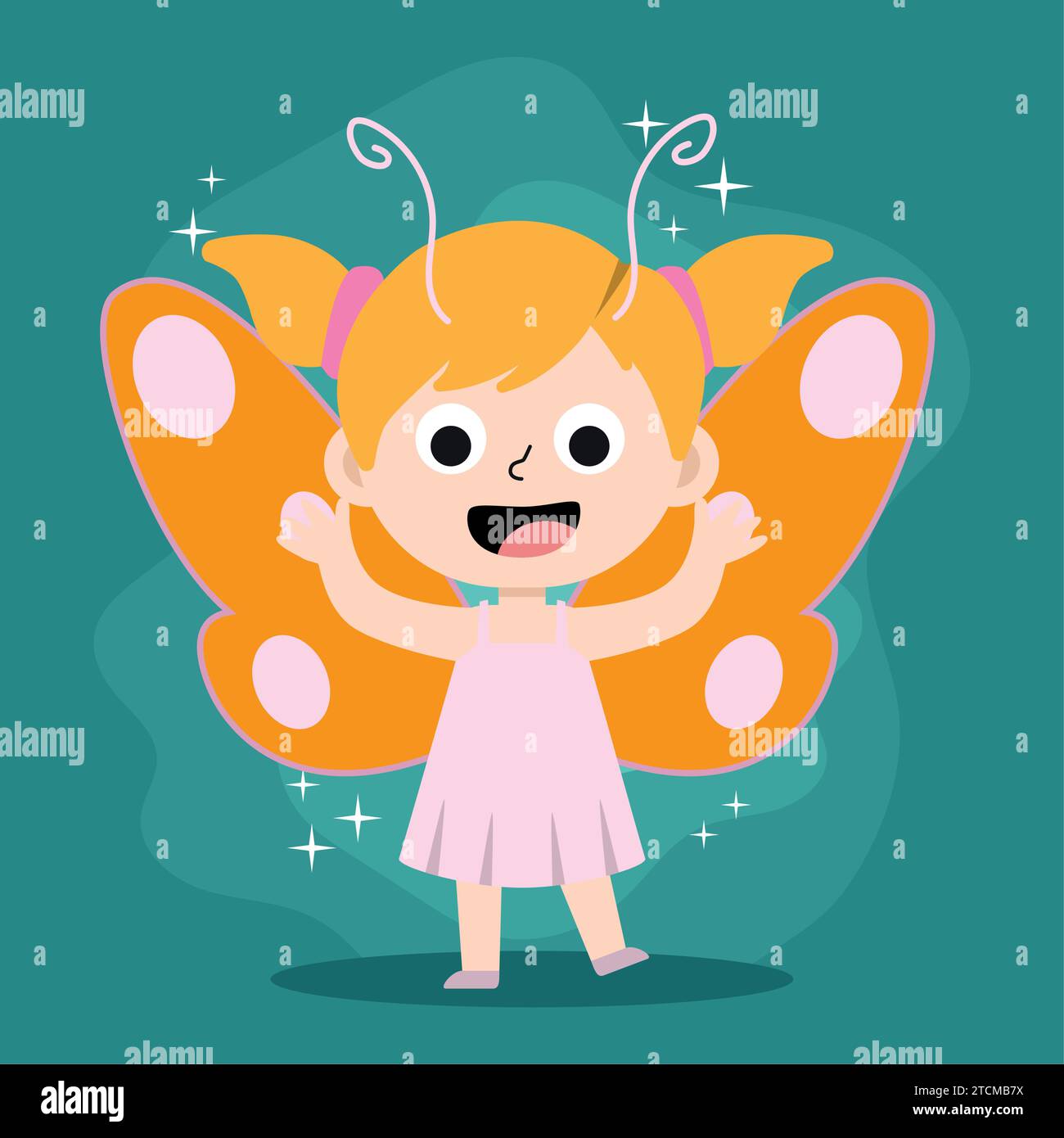 Carnival costume butterfly Stock Vector Images - Alamy