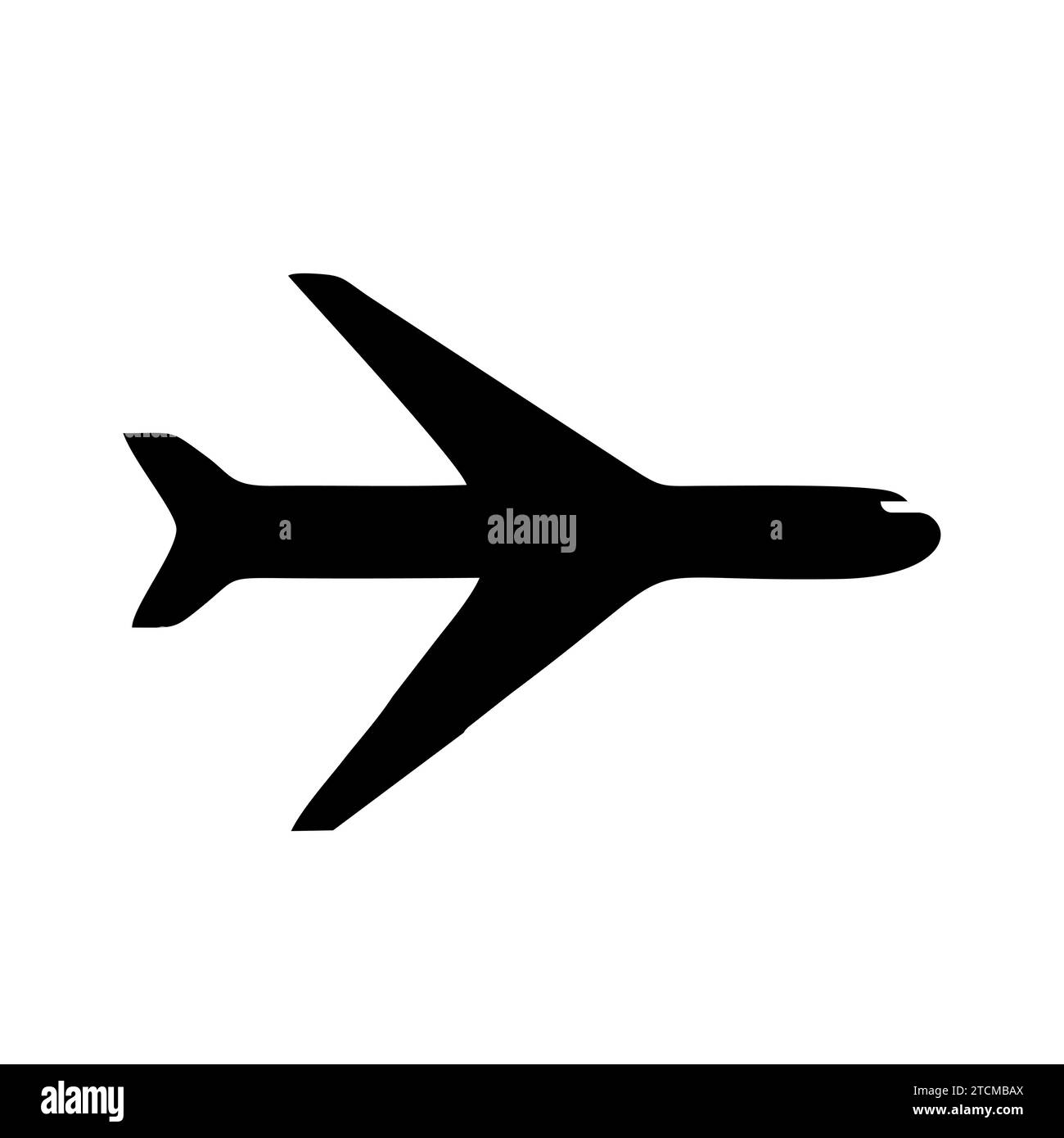 Airplane icon. Flat transportation plane symbol sign. Air fly isolated ...