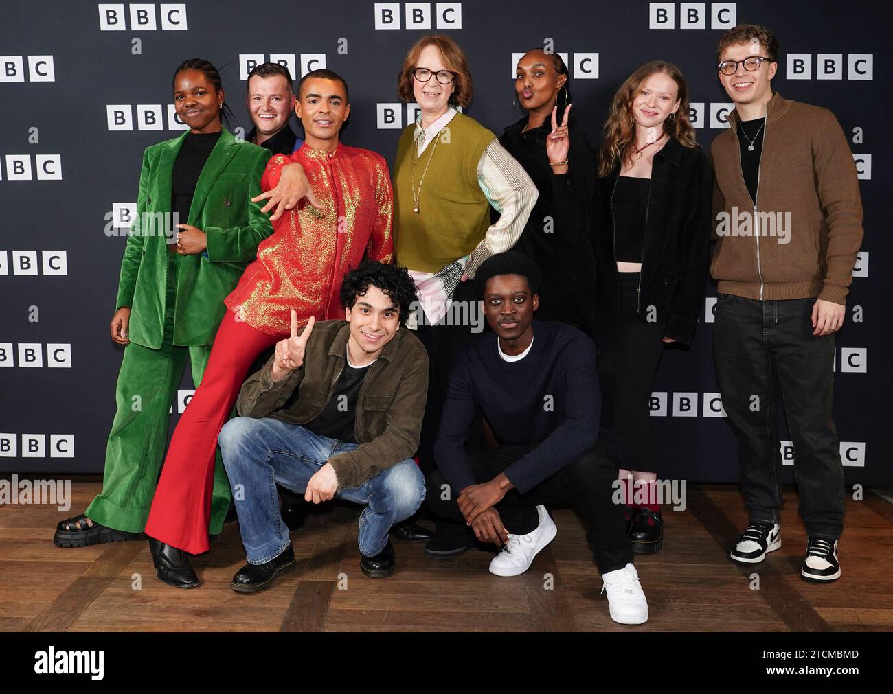 Back Row: Francesca Amewudah-Rivers, Charlie Wernham, Layton Williams ...