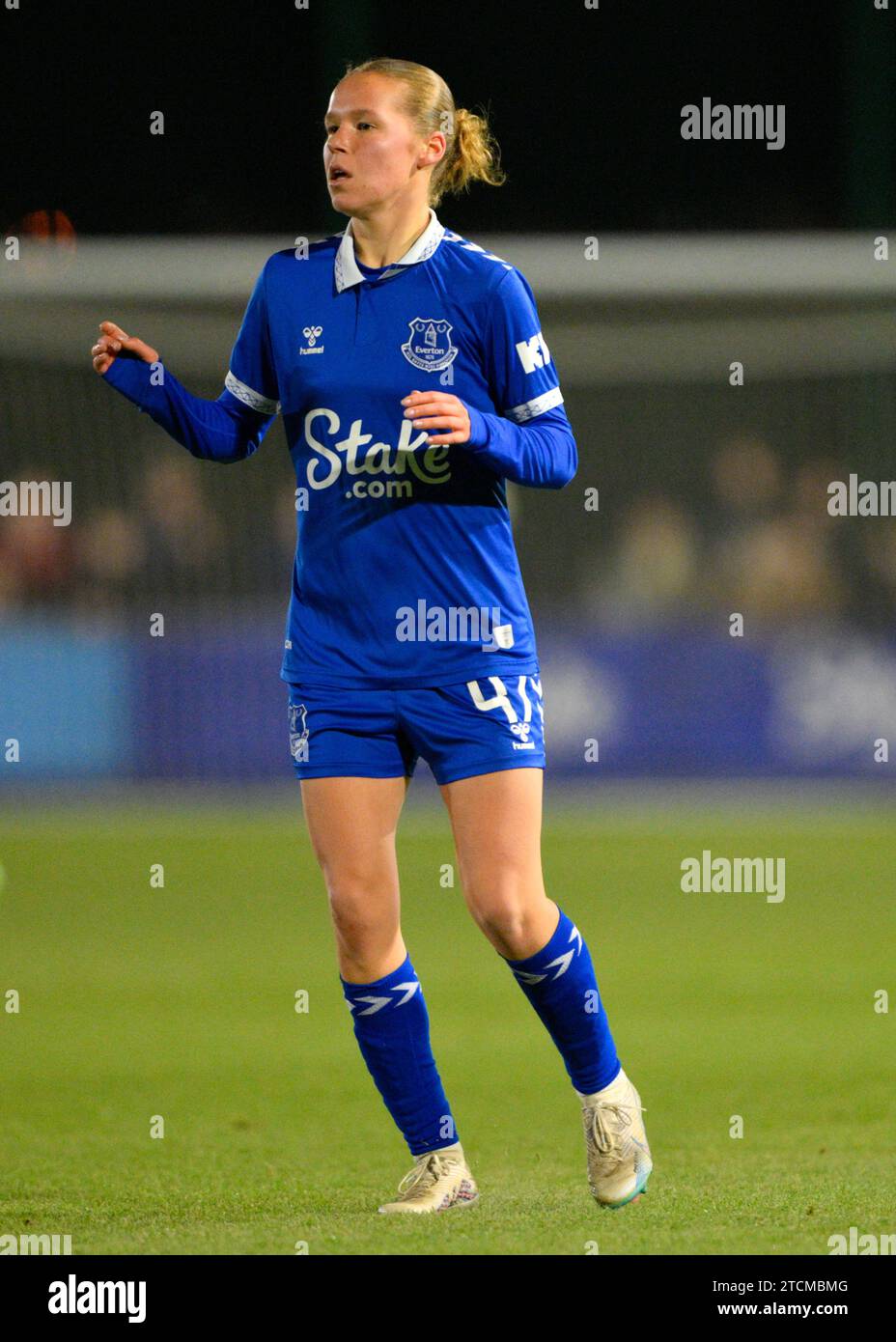 Karoline Olesen #47 of Everton Women, during the FA Women's League Cup ...