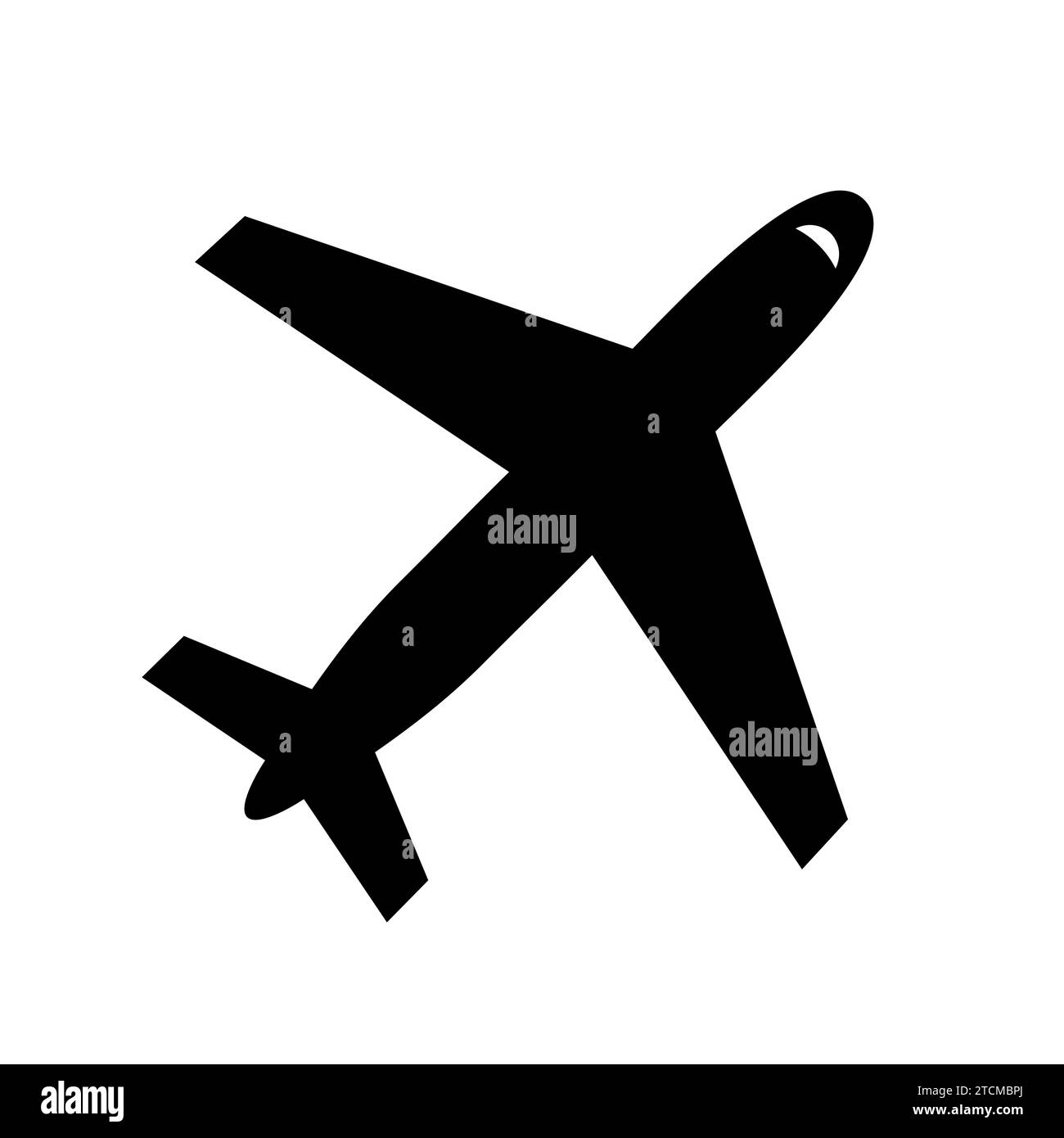 Airplane icon. Flat transportation plane symbol sign. Air fly isolated ...