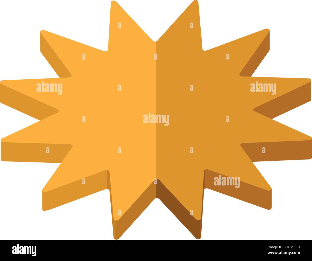 2d isometric star shape icon Vector Stock Vector Image & Art - Alamy