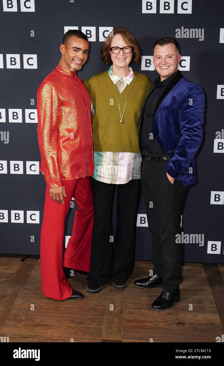 Layton Williams, Vicki Pepperdine and Charlie Wernham attend a BBC ...