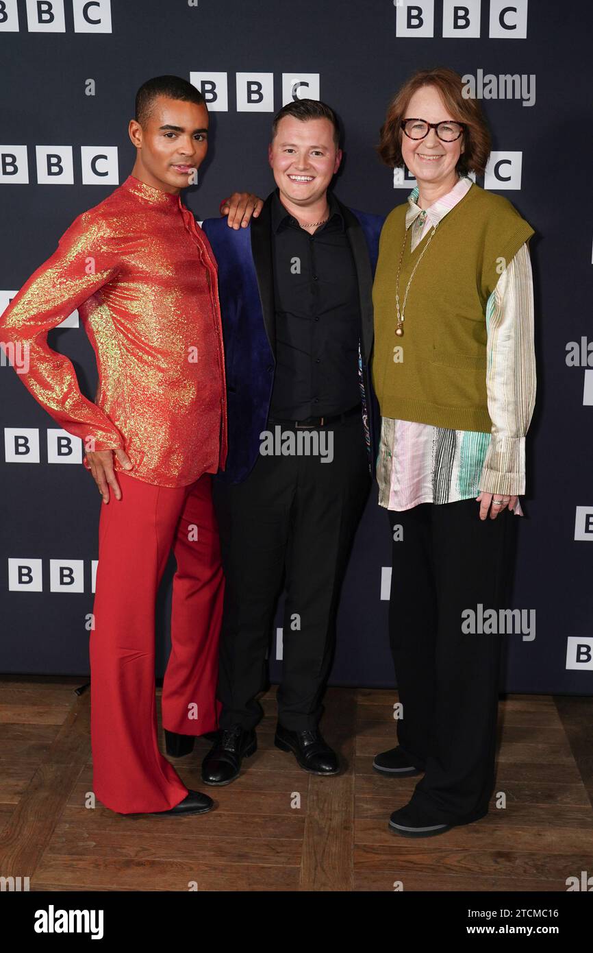 Layton Williams, Charlie Wernham and Vicki Pepperdine attend a BBC ...