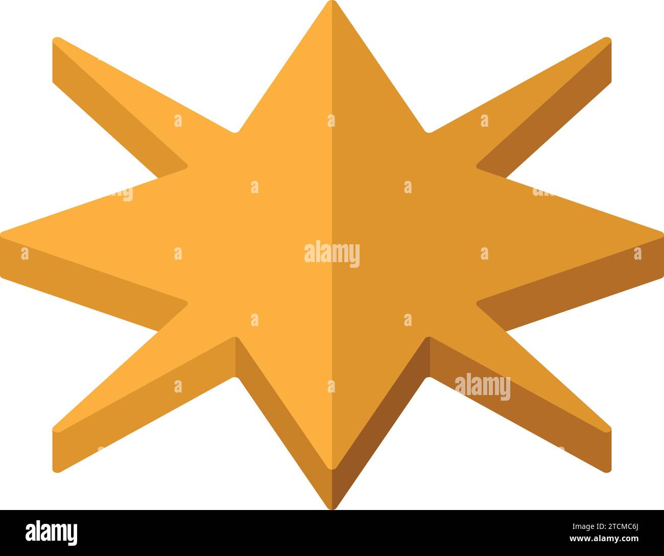 2d isometric star shape icon Vector Stock Vector Image & Art - Alamy