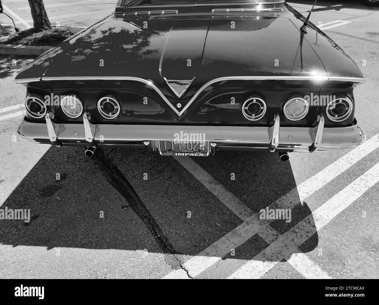 Los Angeles, California USA - March 28, 2021: red chevrolet impala ...