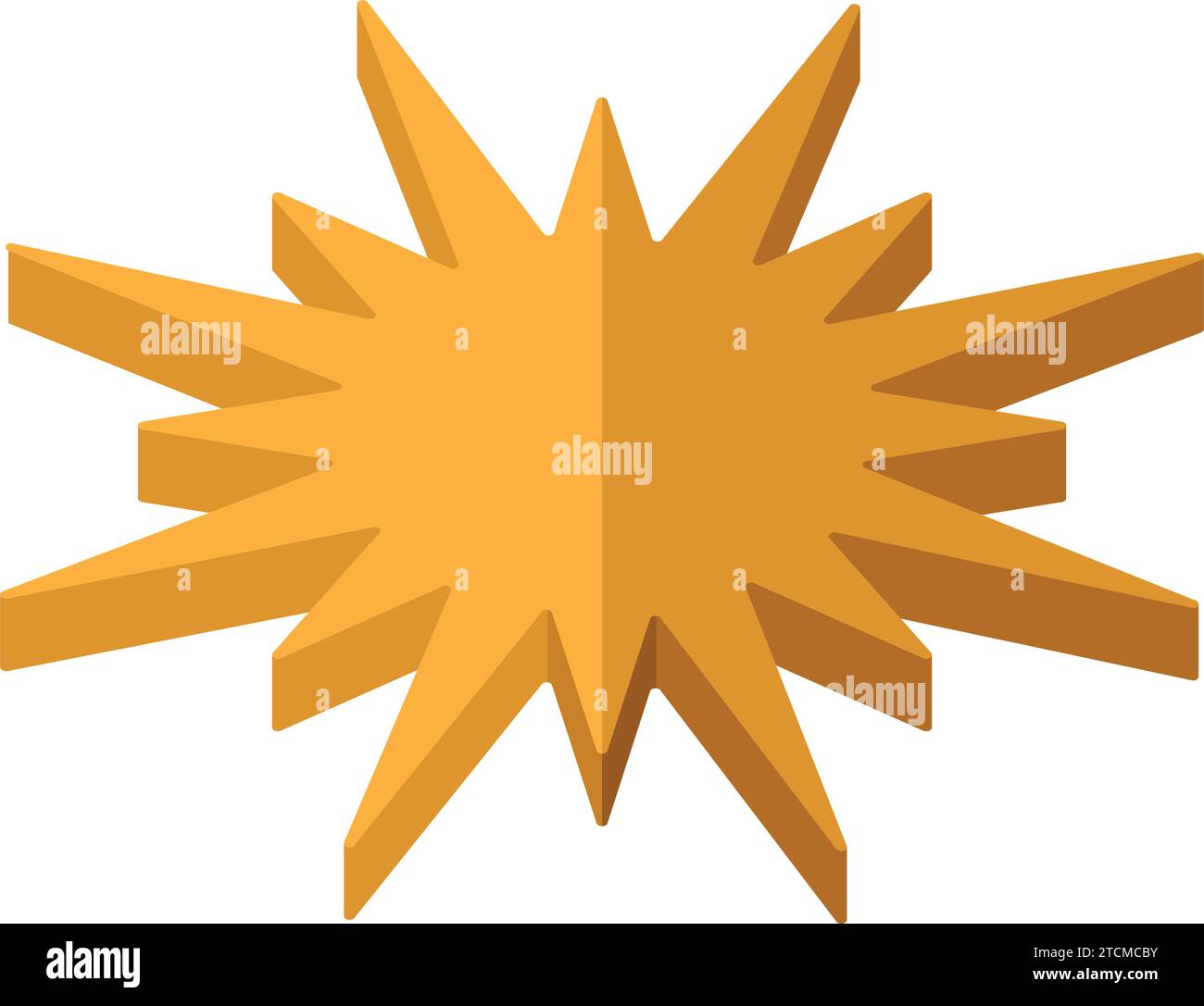 2d isometric star shape icon Vector Stock Vector Image & Art - Alamy
