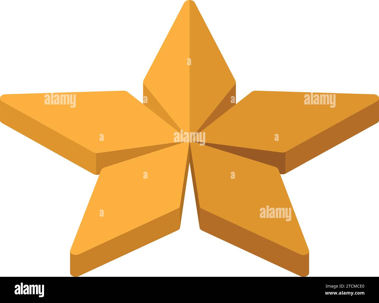 2d isometric star shape icon Vector Stock Vector Image & Art - Alamy