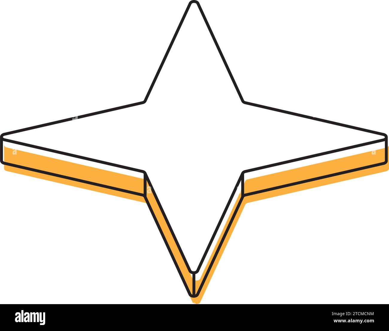 2d isometric star shape icon Vector Stock Vector Image & Art - Alamy