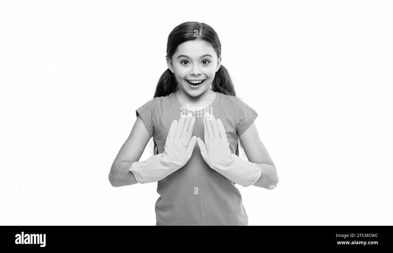 photo of happy girl cleaner housekeeping. girl cleaner housekeeping ...