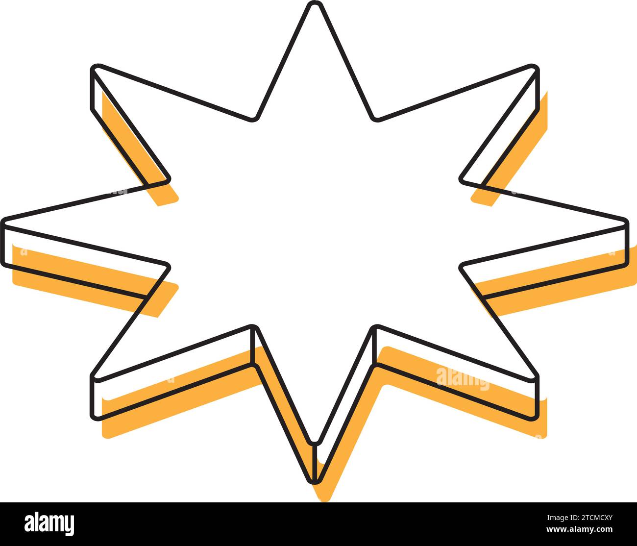 2d isometric star shape icon Vector Stock Vector Image & Art - Alamy