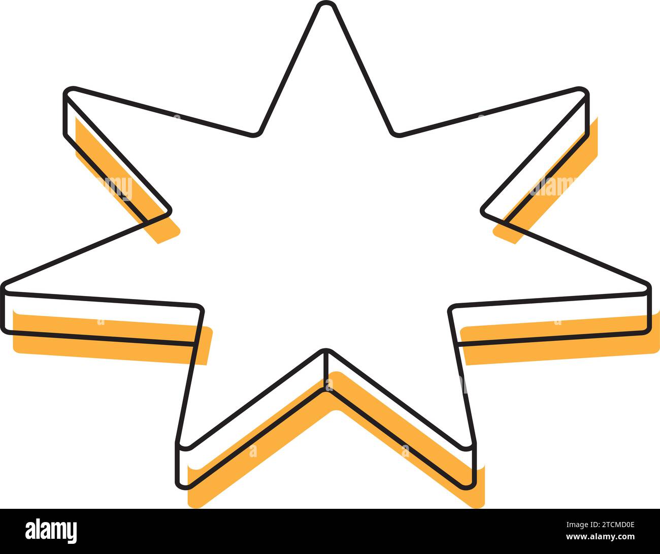 2d isometric star shape icon Vector Stock Vector Image & Art - Alamy