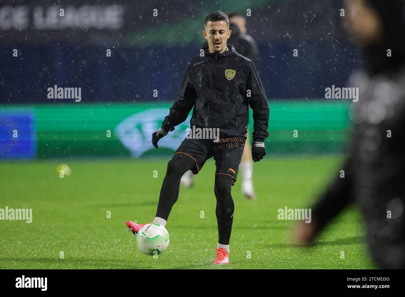 Zagreb, Croatia. 13th Dec, 2023. Player of Ballkani during a training ...