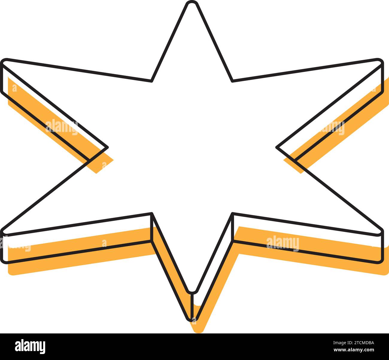 2d isometric star shape icon Vector Stock Vector Image & Art - Alamy