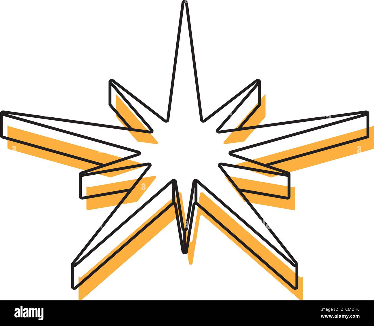 2d isometric star shape icon Vector Stock Vector Image & Art - Alamy