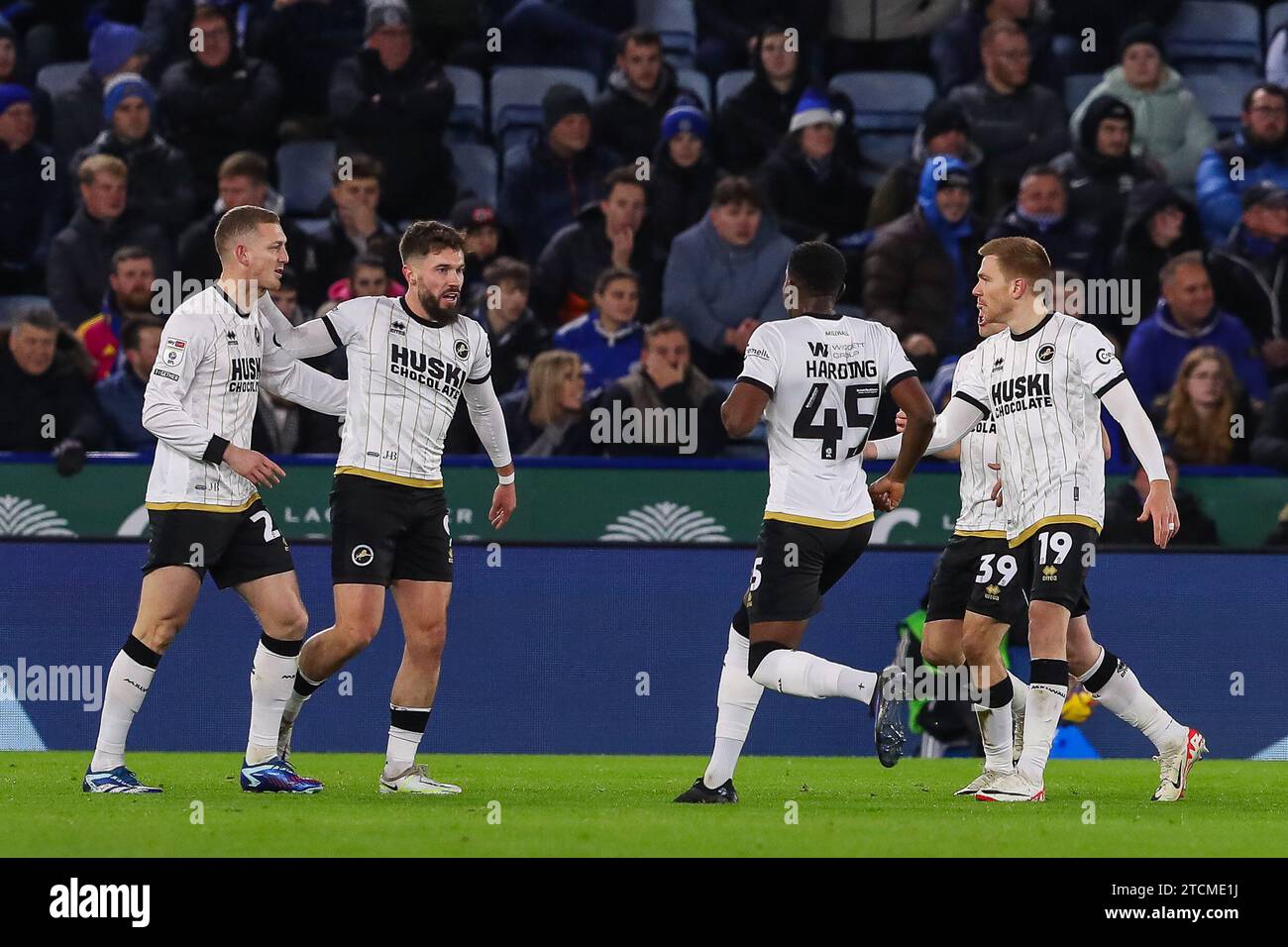 Tom Bradshaw #9 of Millwall celebrates his goal to make it 0-1during ...