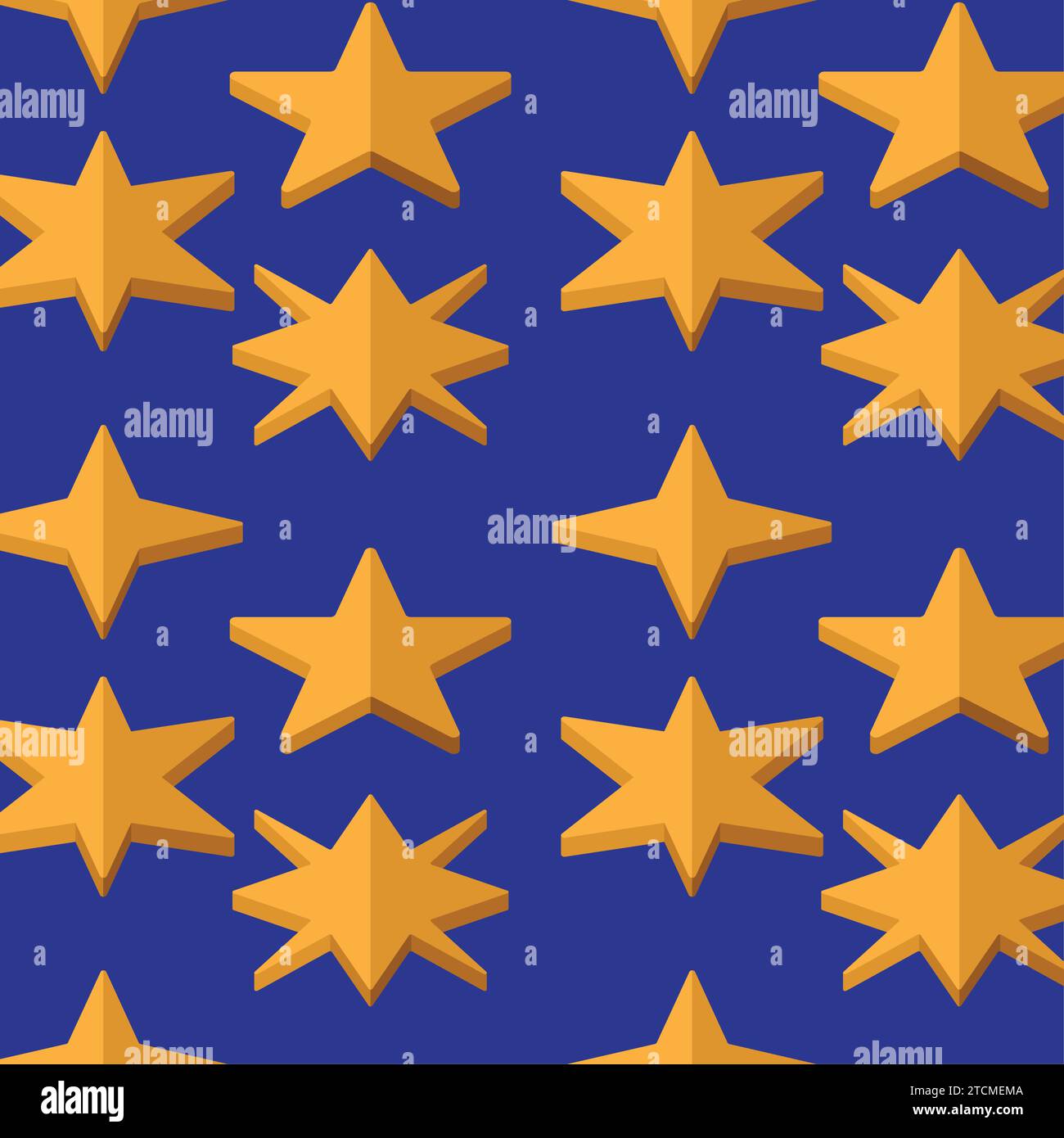 2d isometric star shapes icon Pattern background Vector Stock Vector ...