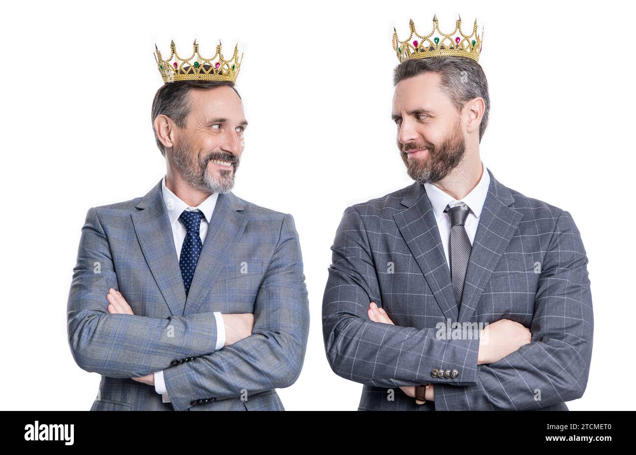 leadership concept. business leader man in crown. business success and ...