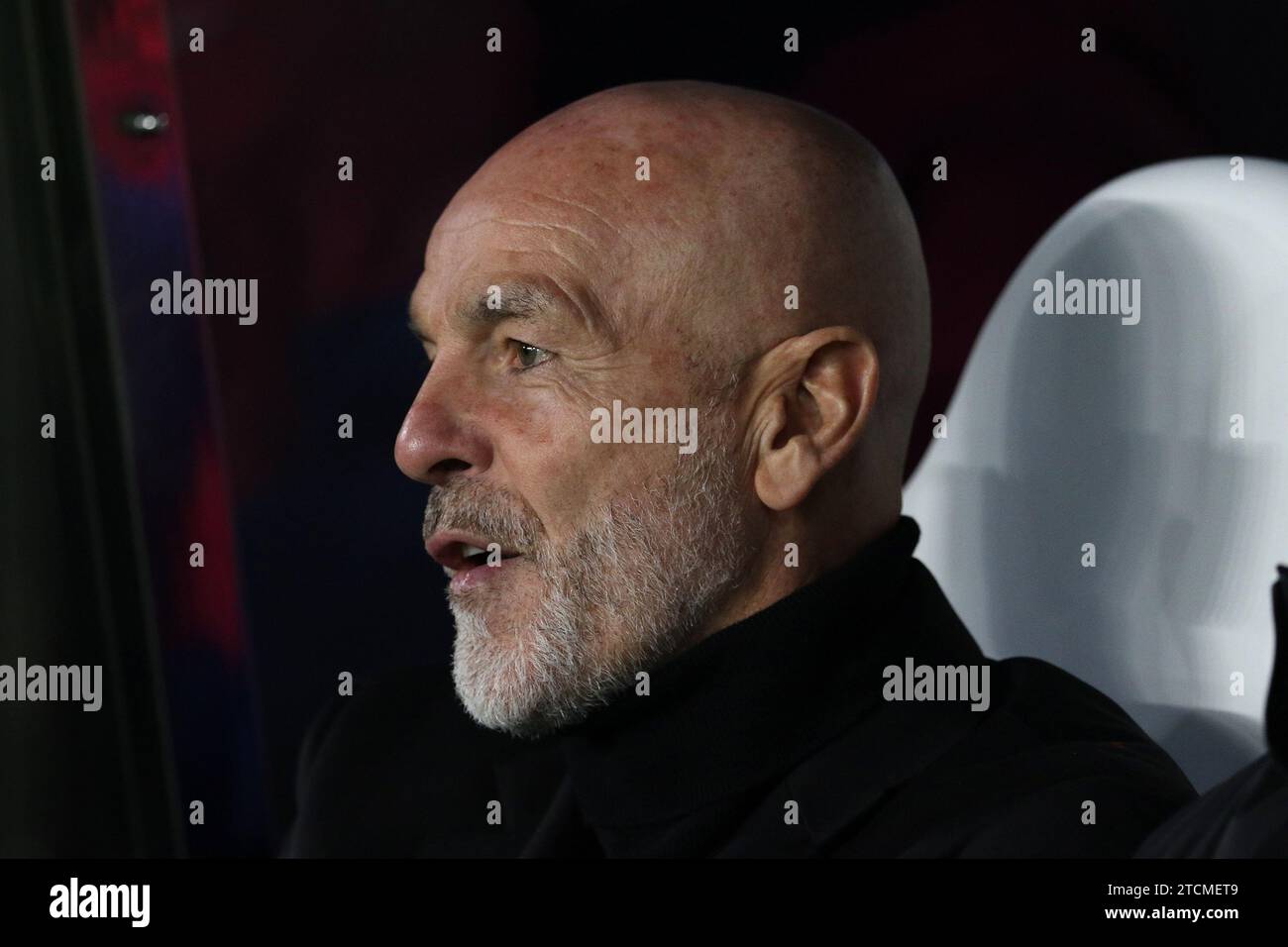 Newcastle on Wednesday 13th December 2023.AC Milan Manager Stefano ...