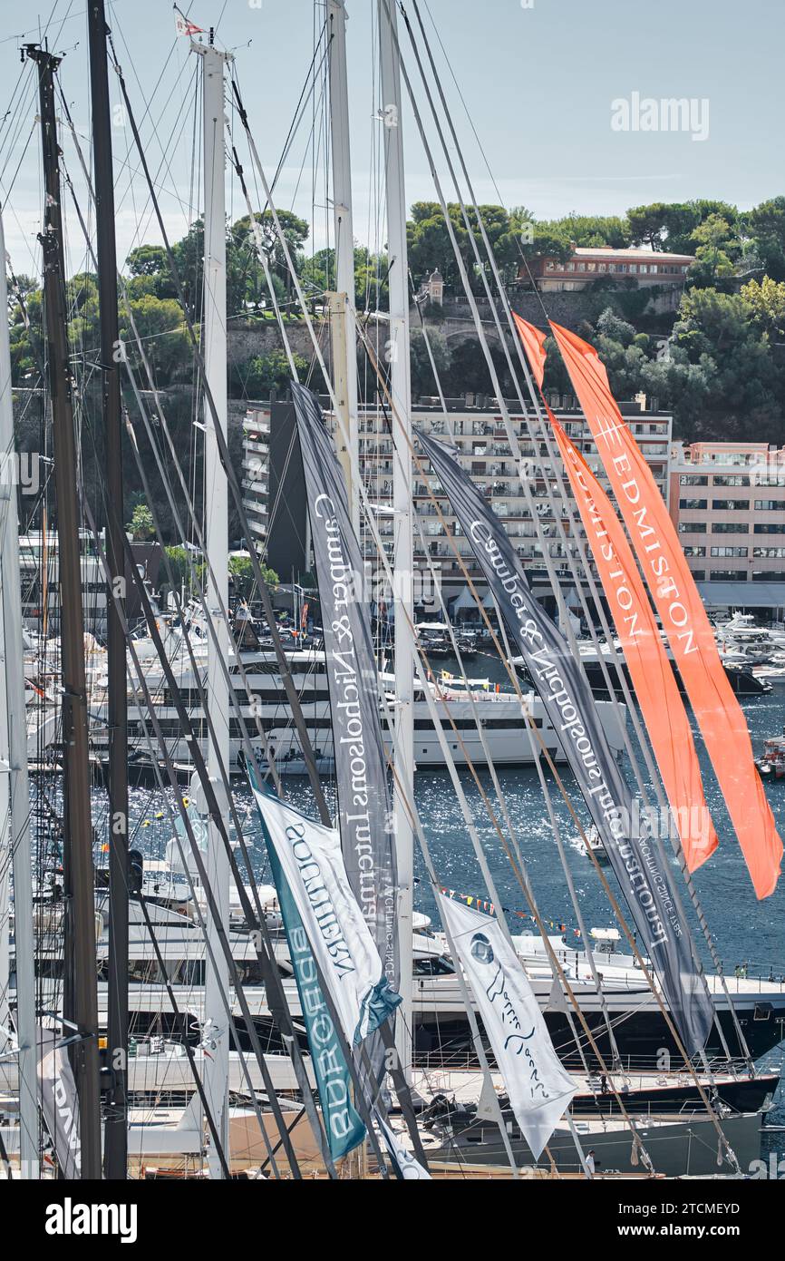 a lot of luxury yachts at the famous motorboat exhibition in the ...