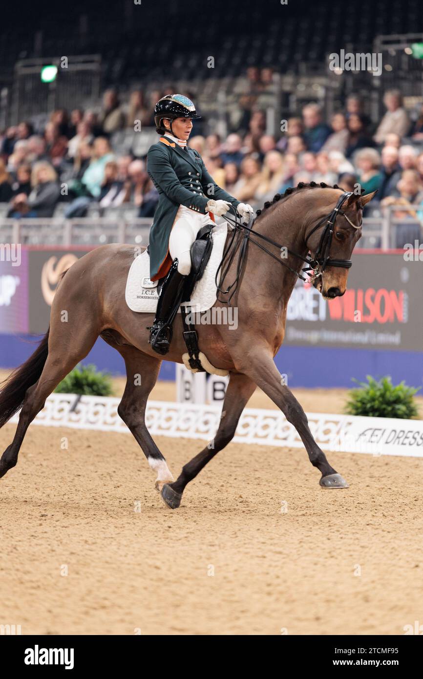 London, UK. 13th Dec, 2023. Abigail Lyle of Ireland with Giraldo during ...