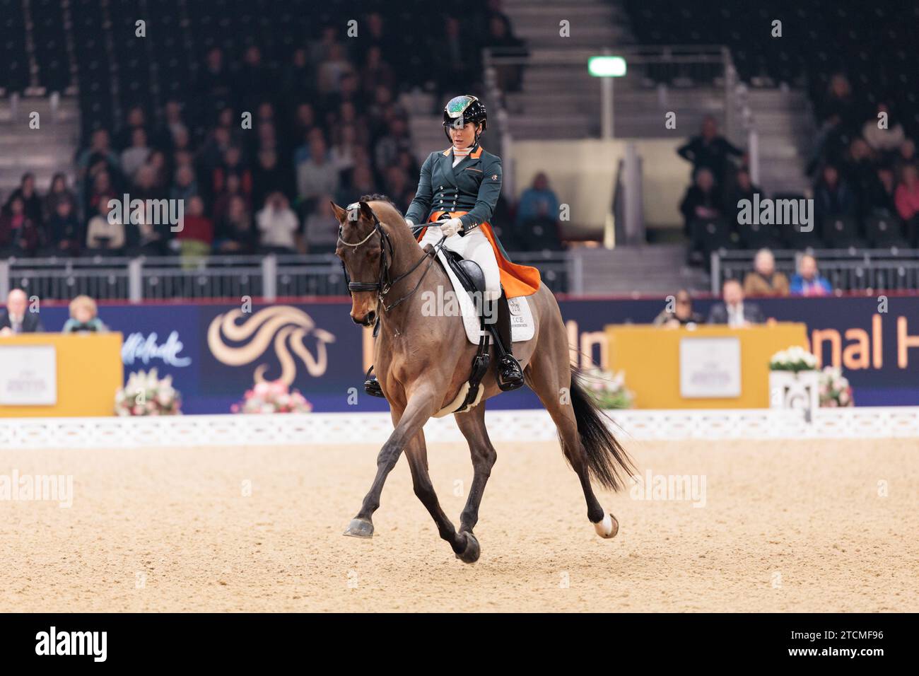 London, UK. 13th Dec, 2023. Abigail Lyle of Ireland with Giraldo during ...