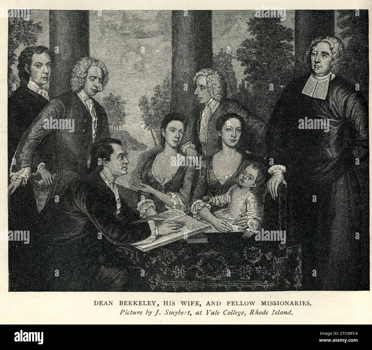 George Berkeley an Anglo-Irish philosopher, with his wife and fellow ...
