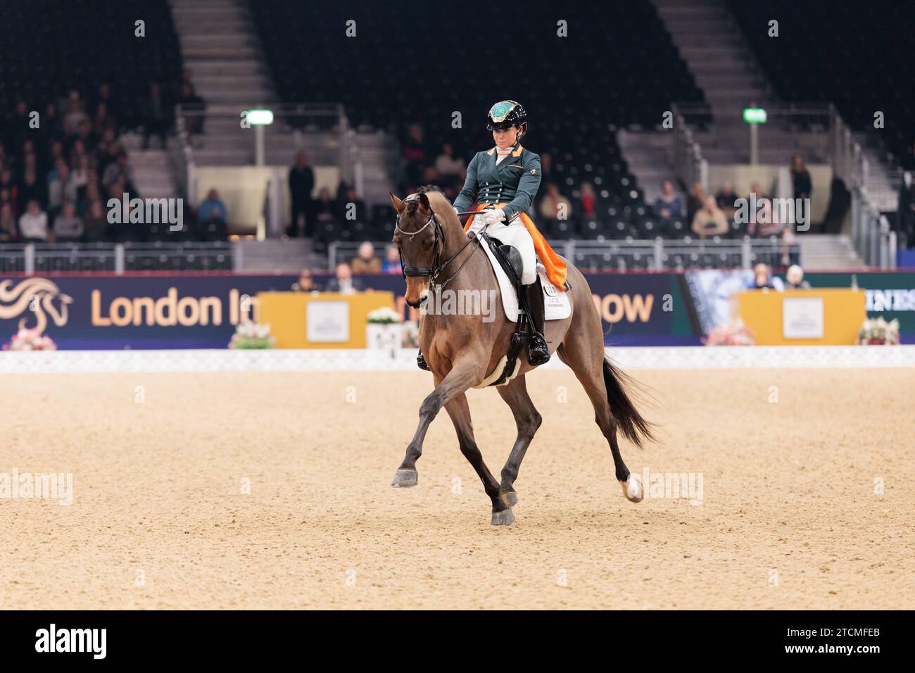 London, UK. 13th Dec, 2023. Abigail Lyle of Ireland with Giraldo during ...