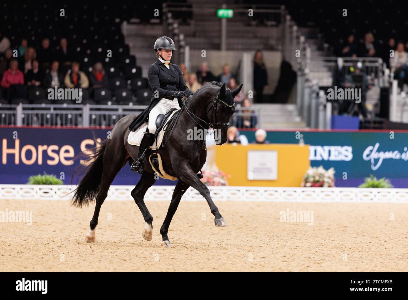 London, UK. 13th Dec, 2023. Flore de Winne of Belgium with Flynn FRH ...