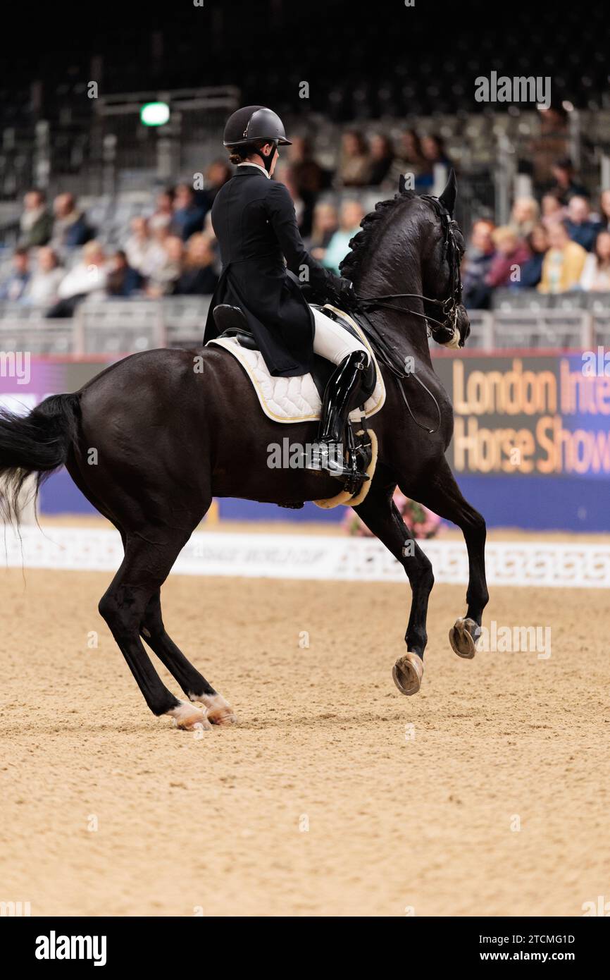 London, UK. 13th Dec, 2023. Flore de Winne of Belgium with Flynn FRH ...