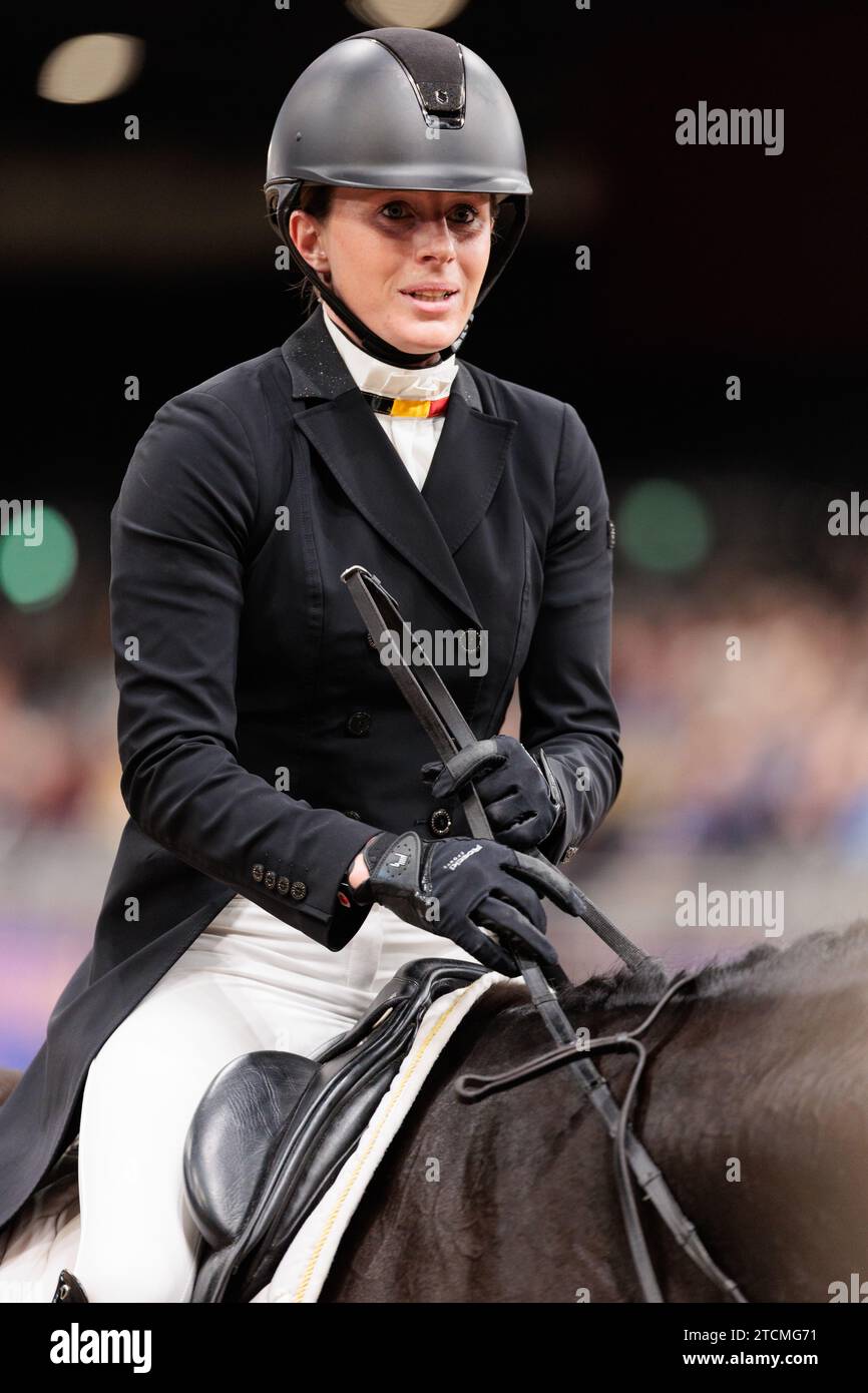 London, UK. 13th Dec, 2023. Flore de Winne of Belgium with Flynn FRH ...