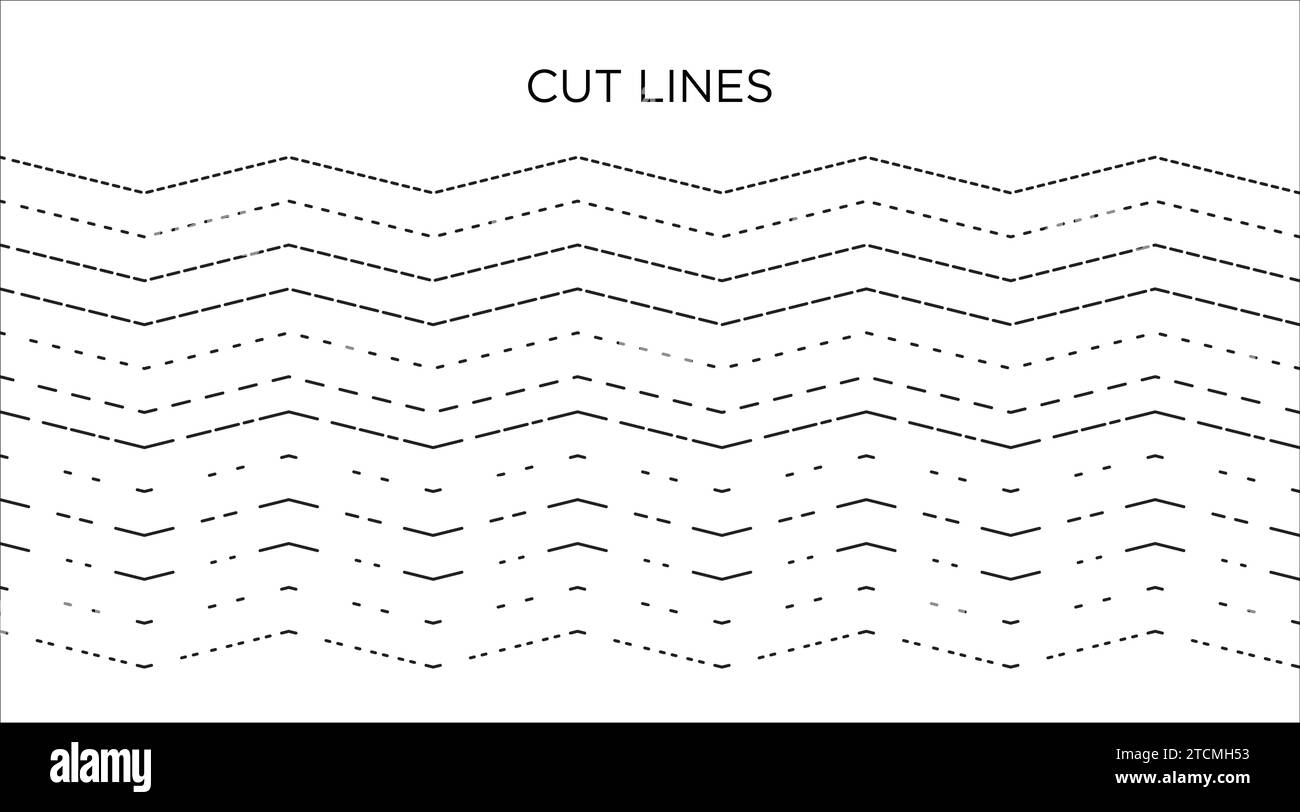 Tailor cutting lines Stock Vector Images - Alamy