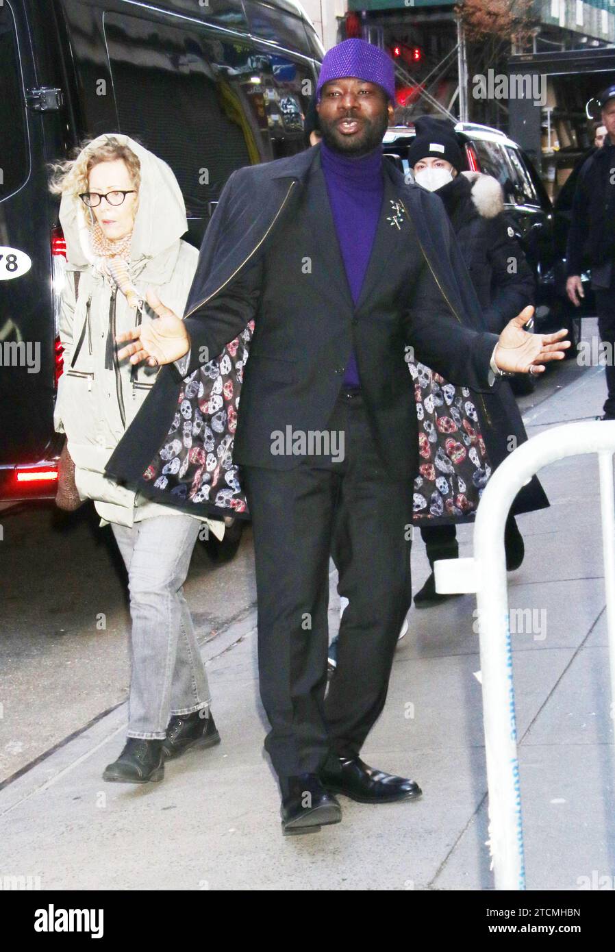 NEW YORK, NY - DECEMBER 12: Blitz Bazawule and the cast from the new ...