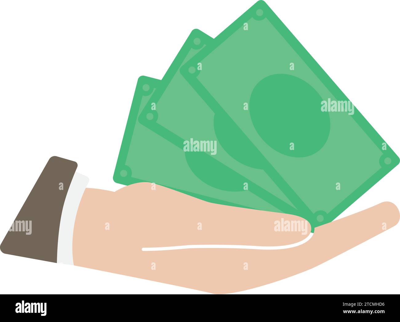 Hand holding bills Finance icon Vector Stock Vector Image & Art - Alamy