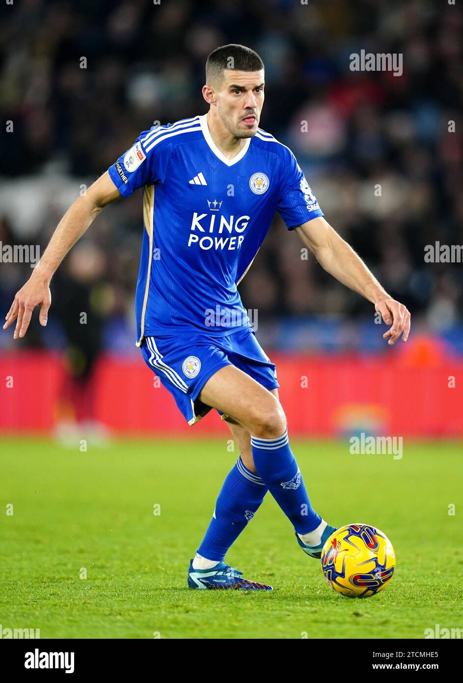 Leicester City's Conor Coady in action during the Sky Bet Championship ...