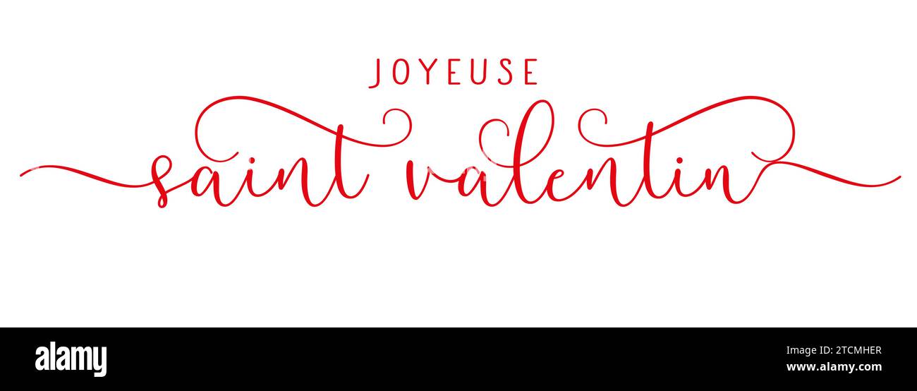 Joyeuse saint valentin france card Stock Vector Images - Alamy