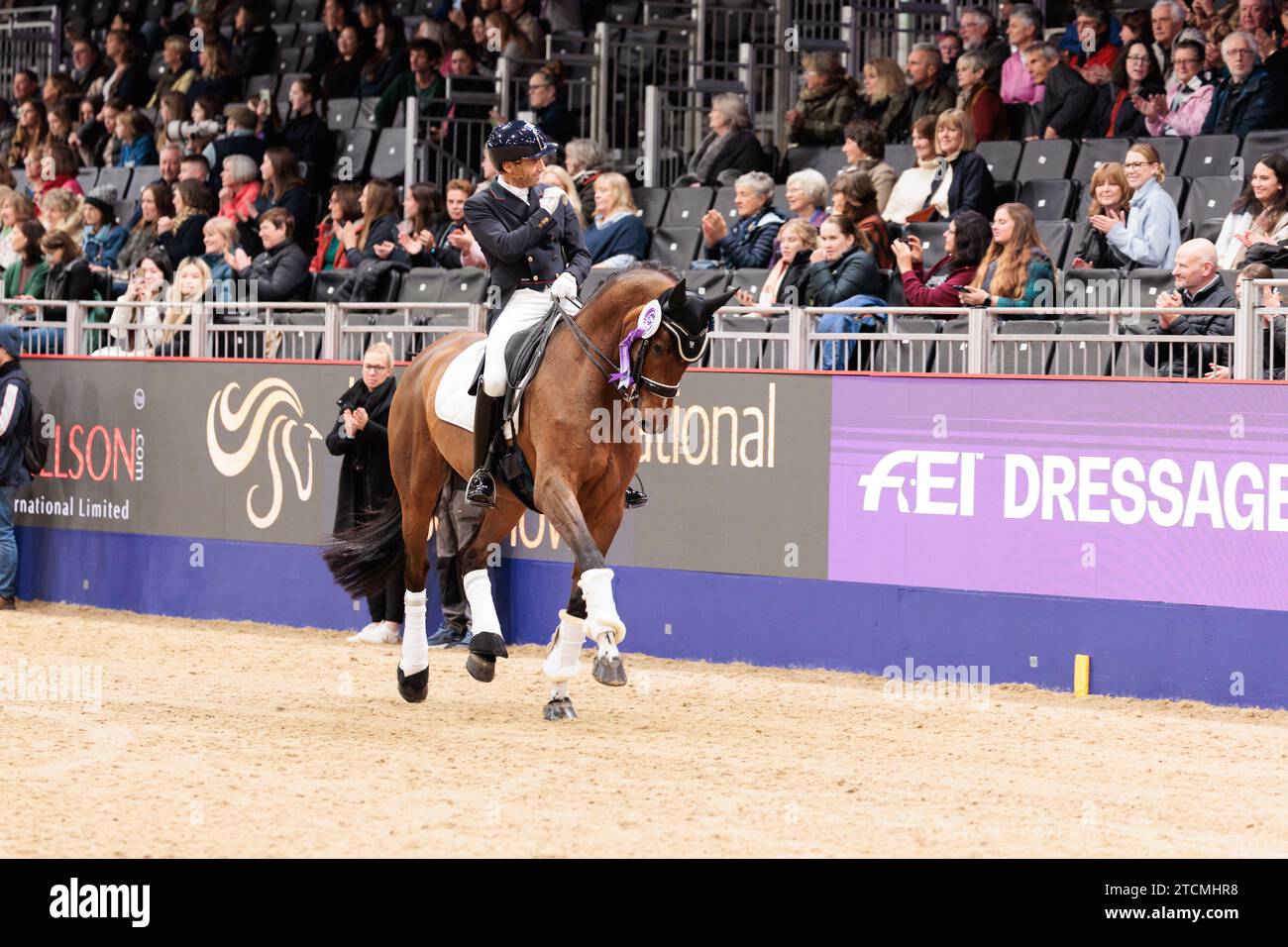 Alexandre Ayache of France with Jolene during the prize giving ceremony ...