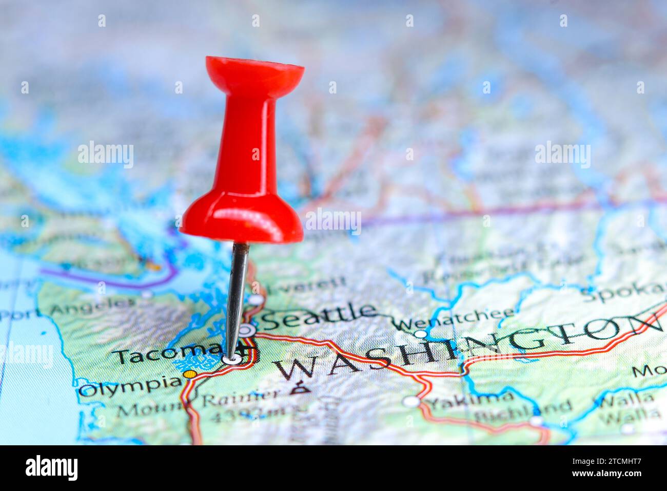 Map of tacoma hi-res stock photography and images - Alamy