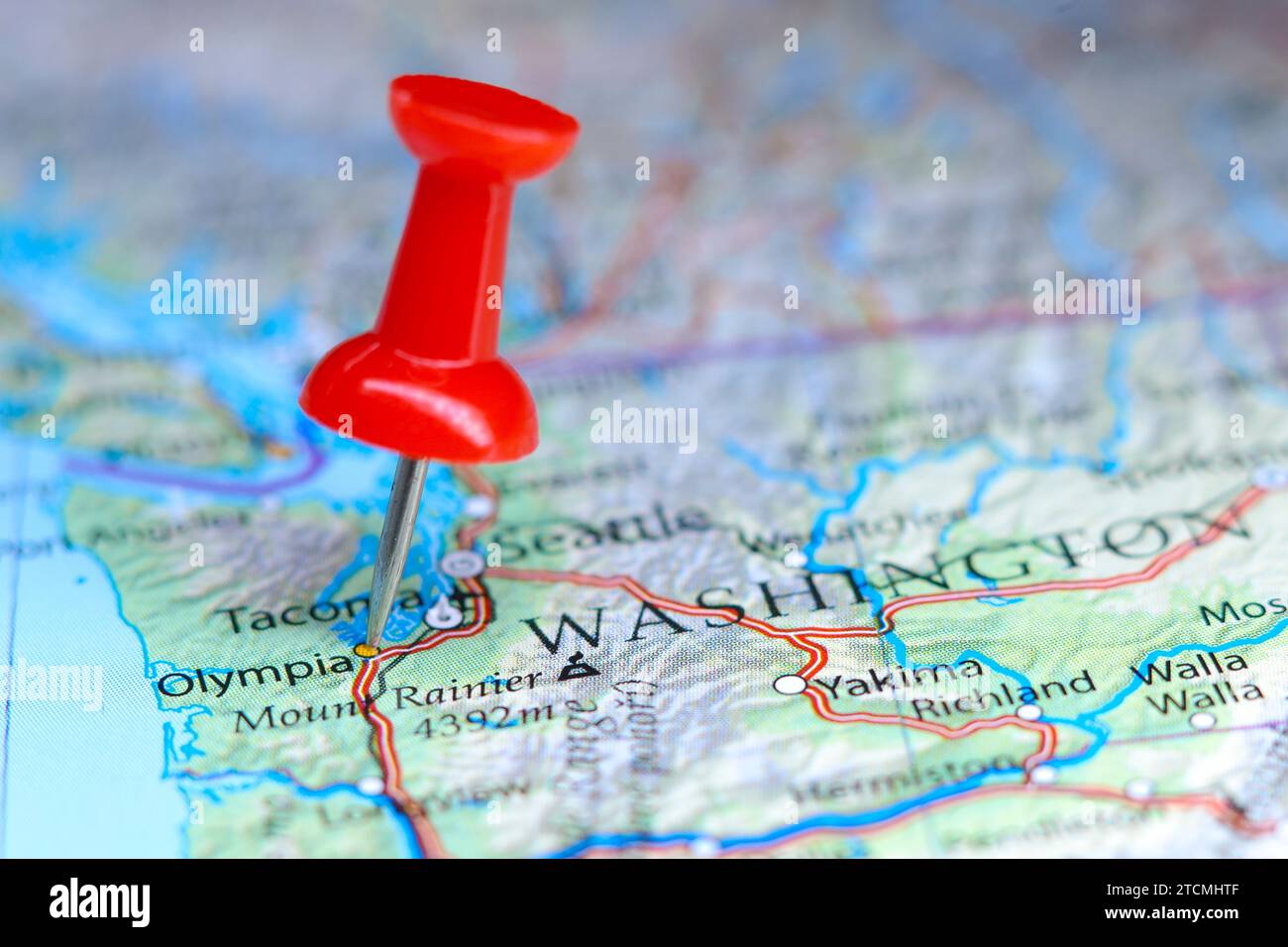 Map of republic washington hi-res stock photography and images - Alamy