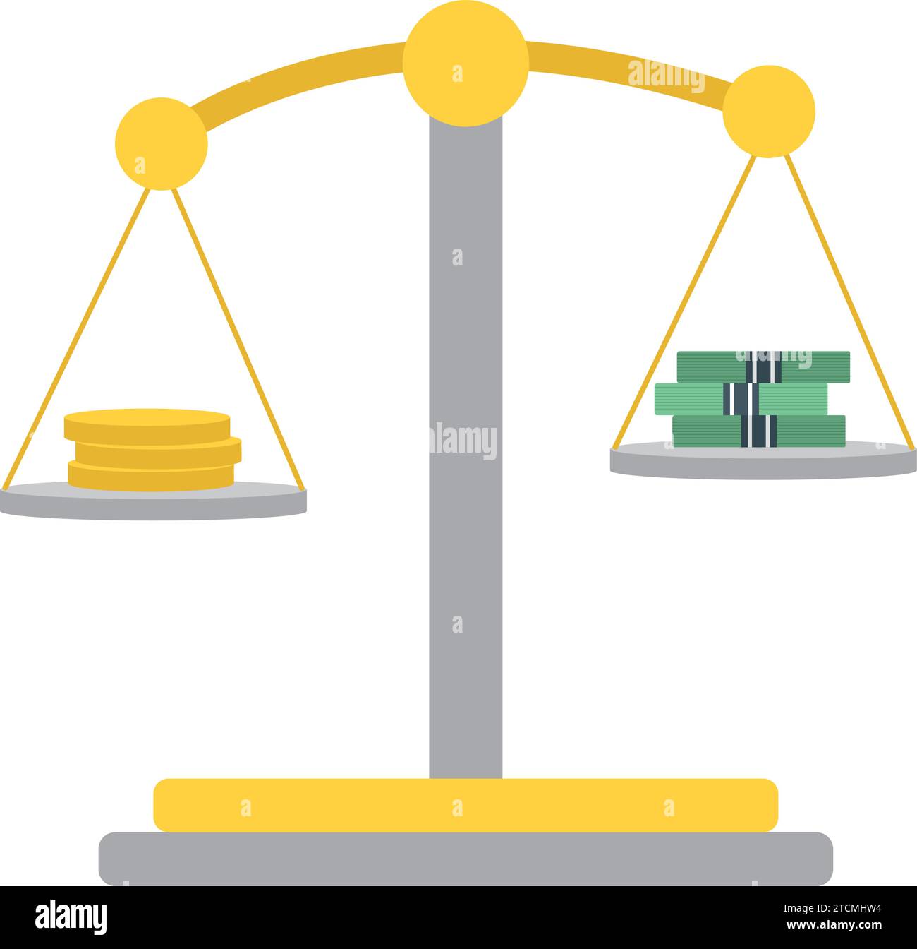 Isolated bill coins icon Stock Vector Images - Alamy