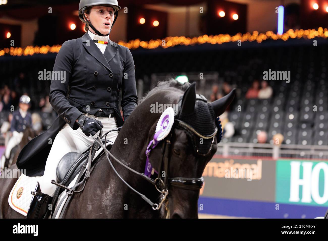 London, UK. 13th Dec, 2023. Flore de Winne of Belgium with Flynn FRH ...